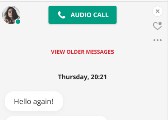 How can I audio call?